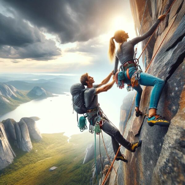 The importance of a climbing partner - Discover Altai